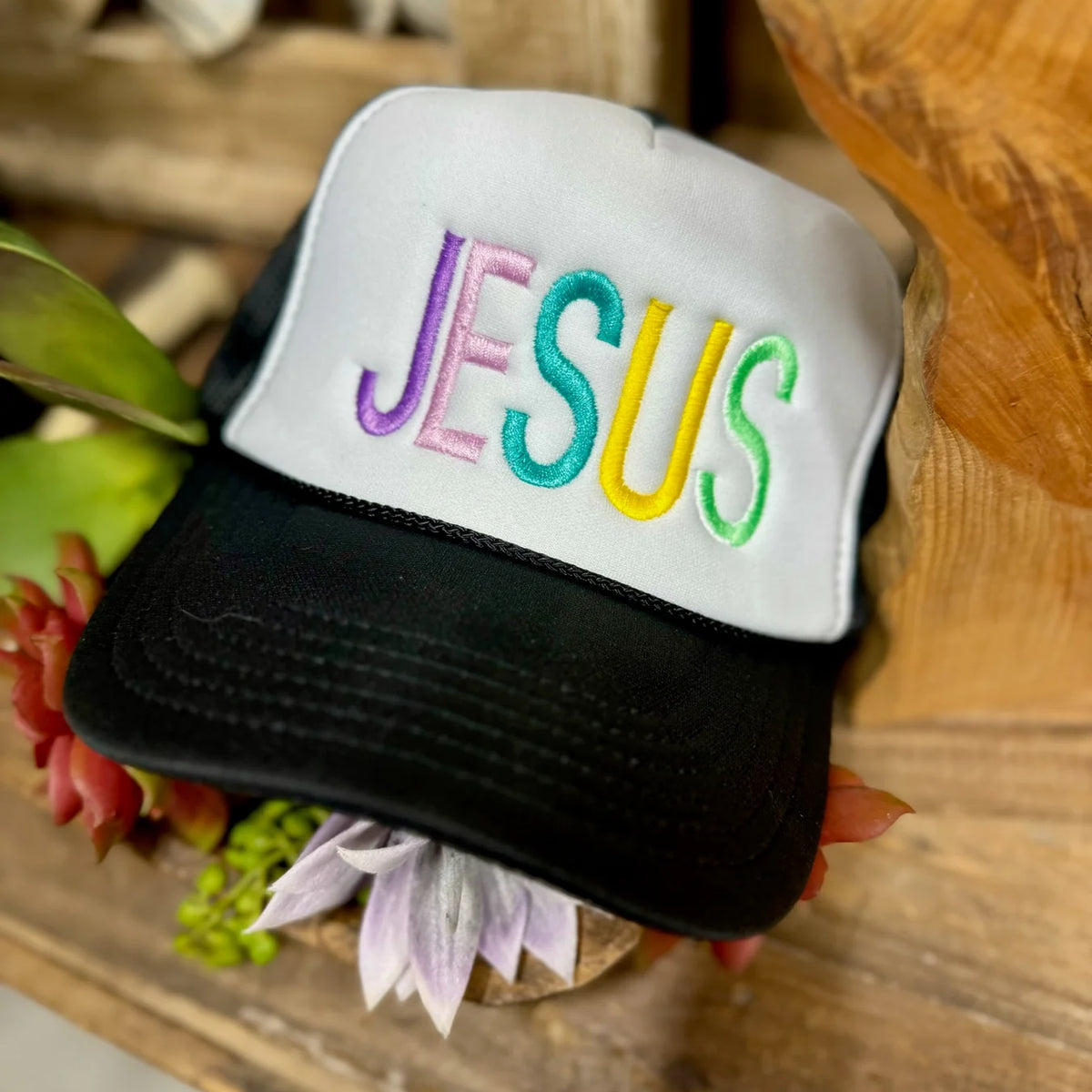 Jesus Embroidered Trucker Cap | Stuffology Boutique – Stuffology Boutique